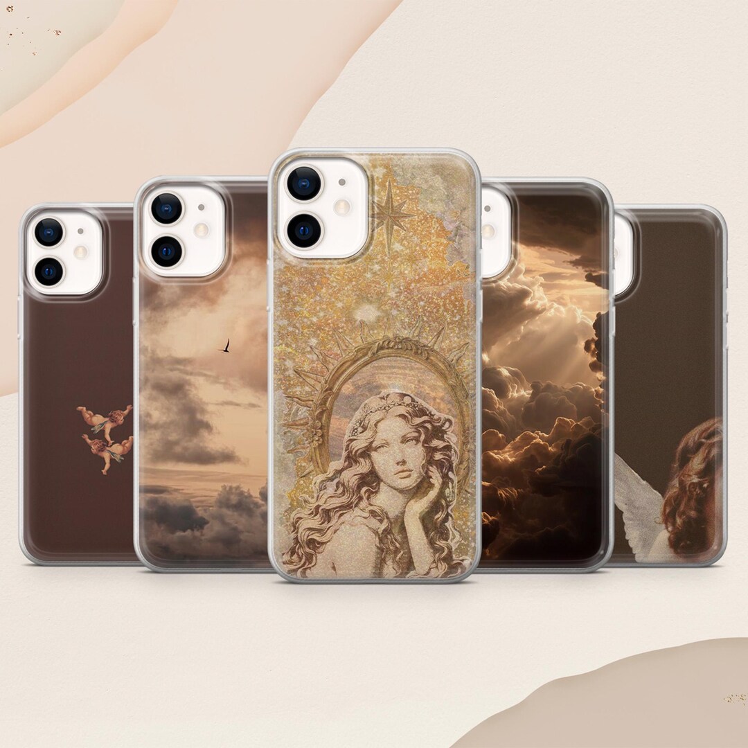 Celestial Angel Phone Case Renaissance Sky Art for iPhone 17, 16E, 15 ...