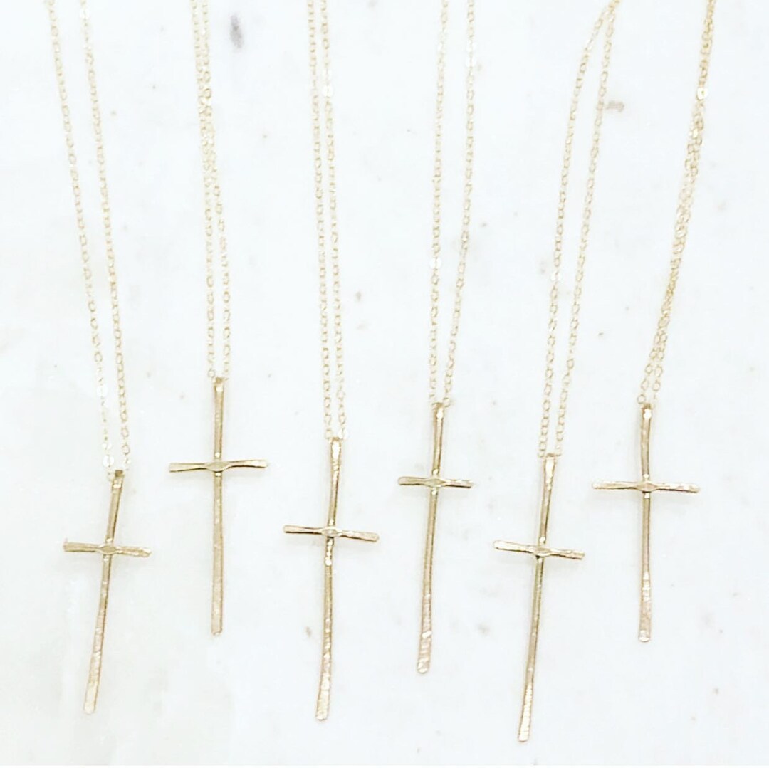 Faithful One Hand Forged Gold Cross - Etsy