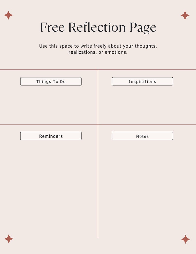 Self Reflection Workbook Canva Template | Editable Journal | Digital ...