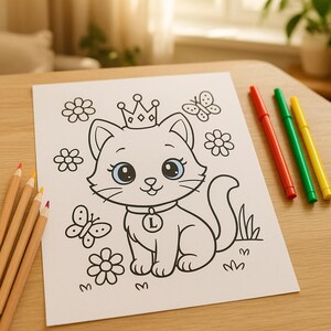 Printable Cat Coloring Pages for Kids – 30 Educational Activities With ...