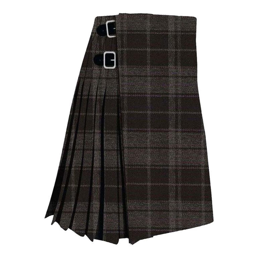 Scottish Dark Highlander Tartan Kilt Geddes 8 Yard Made To Measure Etsy