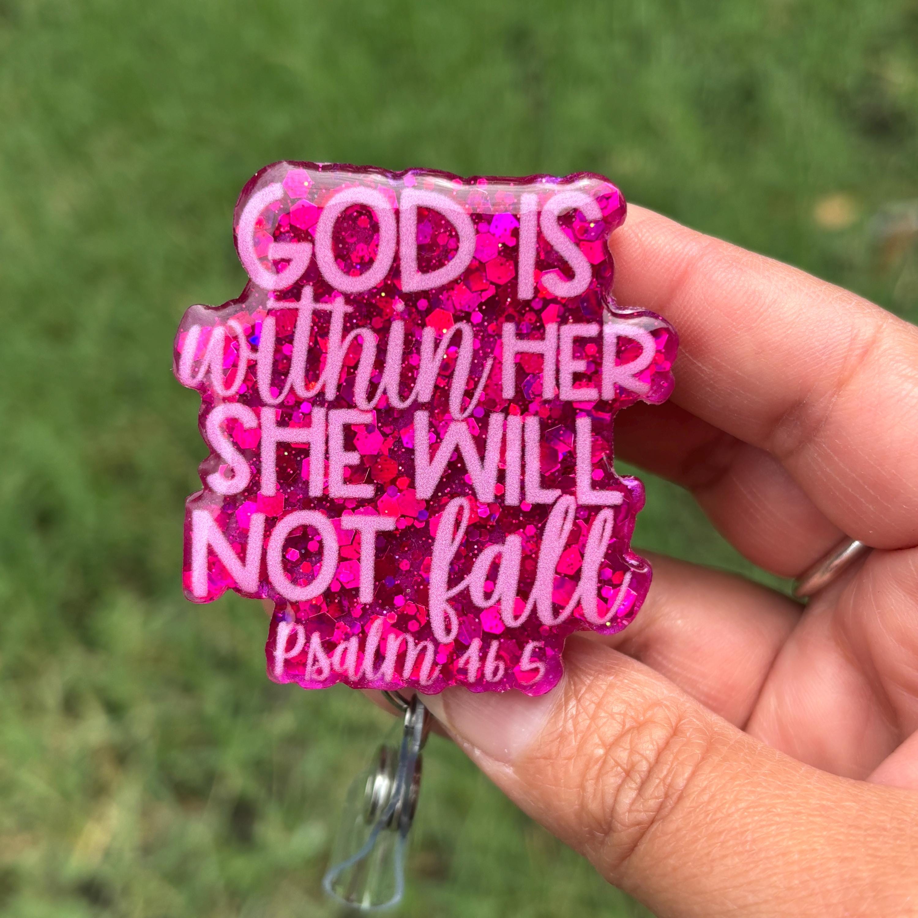 Scripture Badge Reel | Christian Faith Badge Reel | 5 Designs to Choose ...
