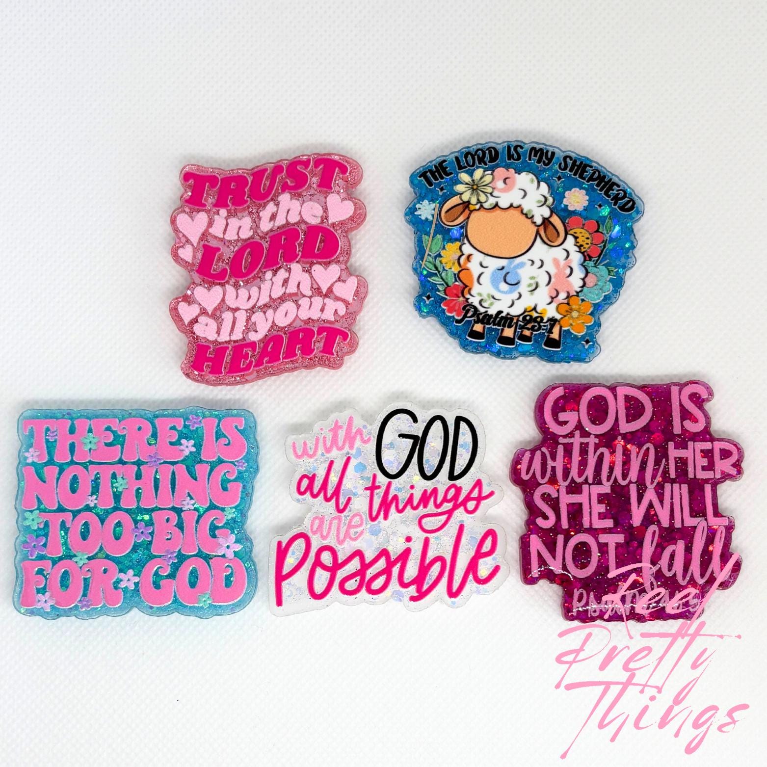 Scripture Badge Reel | Christian Faith Badge Reel | 5 Designs to Choose ...