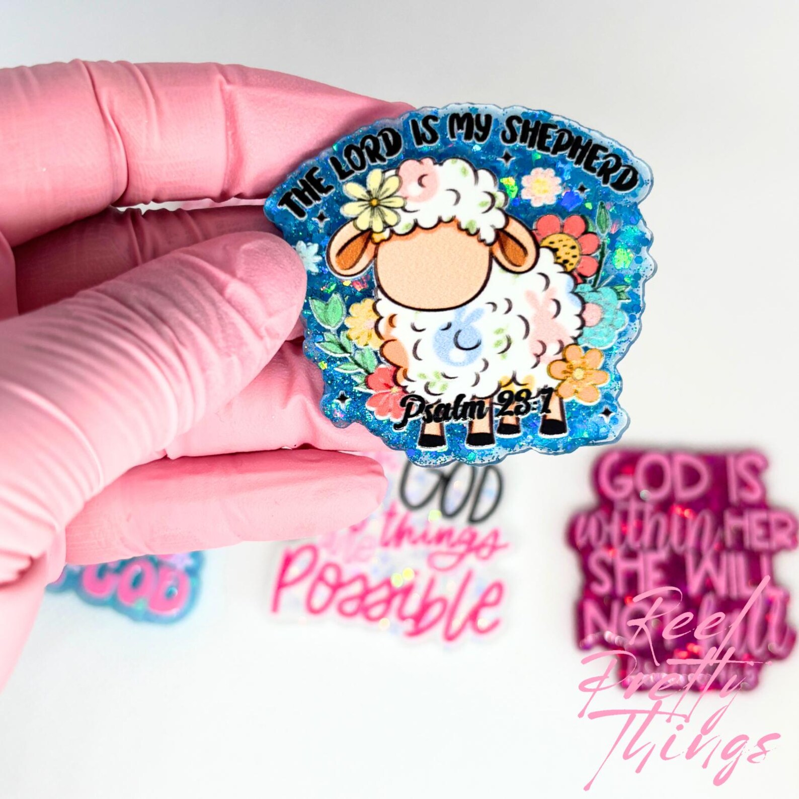 Scripture Badge Reel | Christian Faith Badge Reel | 5 Designs to Choose ...
