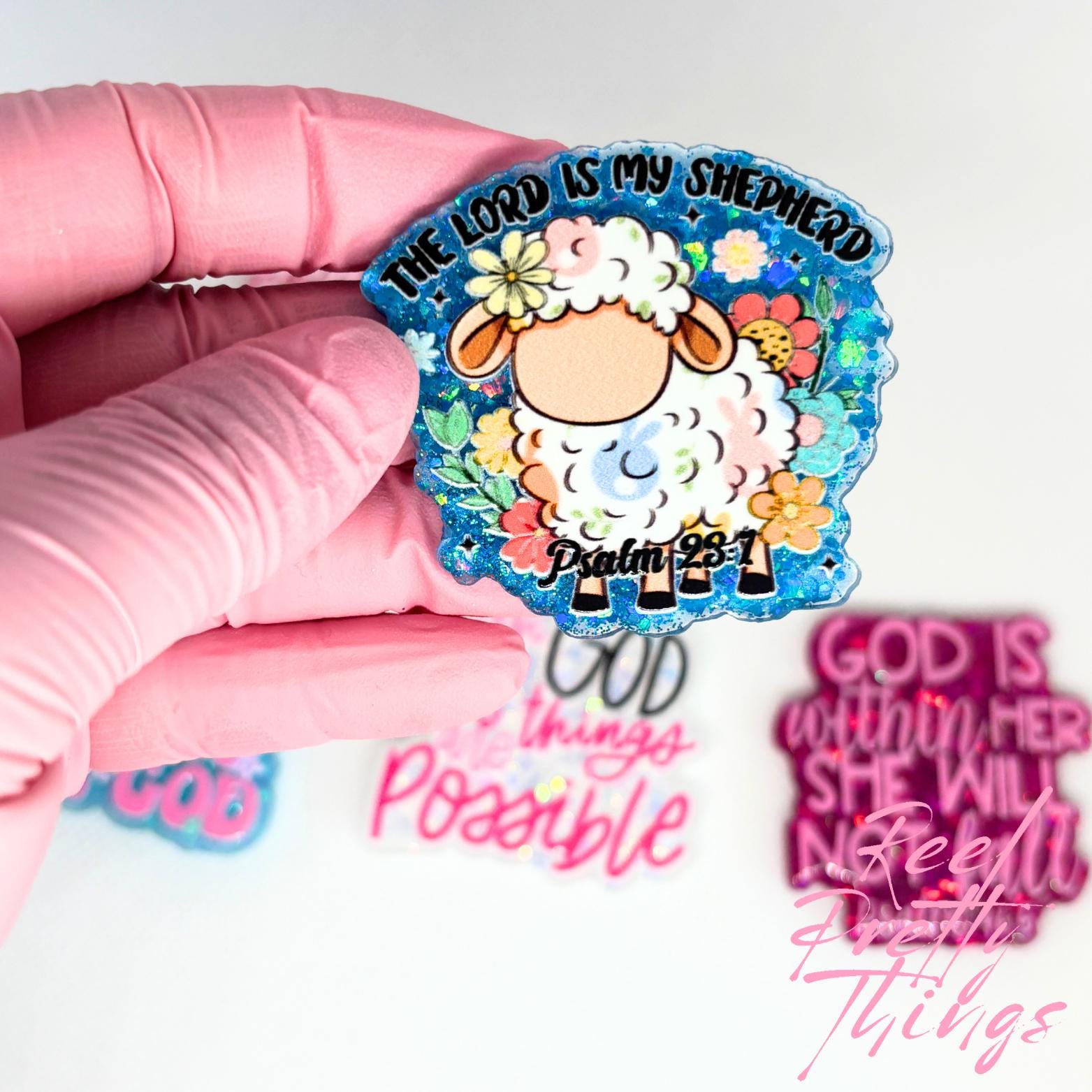 Scripture Badge Reel | Christian Faith Badge Reel | 5 Designs to Choose ...