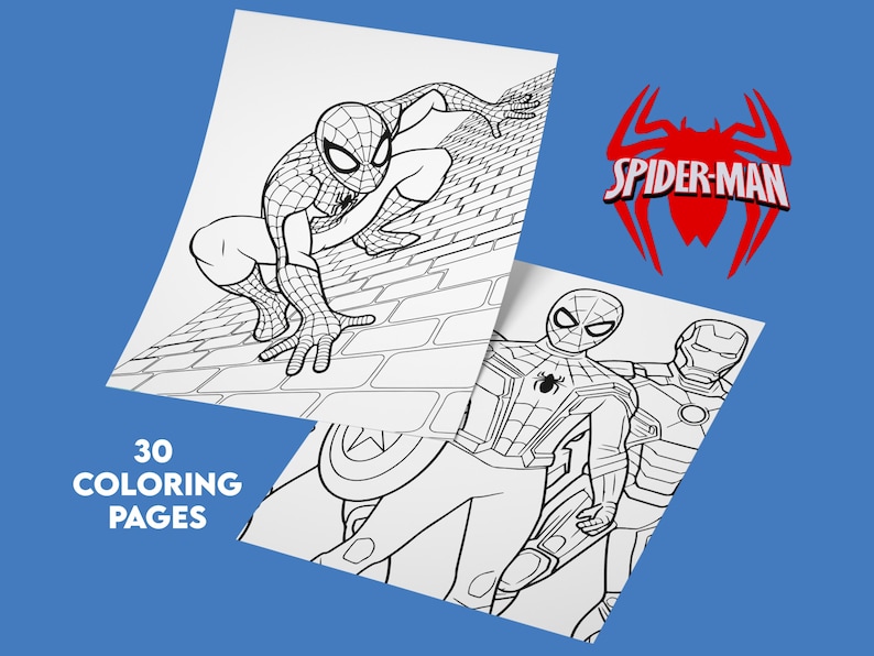 30 Printable Spider-man Coloring Sheets, Spider-man Coloring Book ...