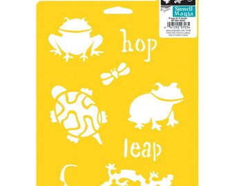 Frog Stencil | Etsy