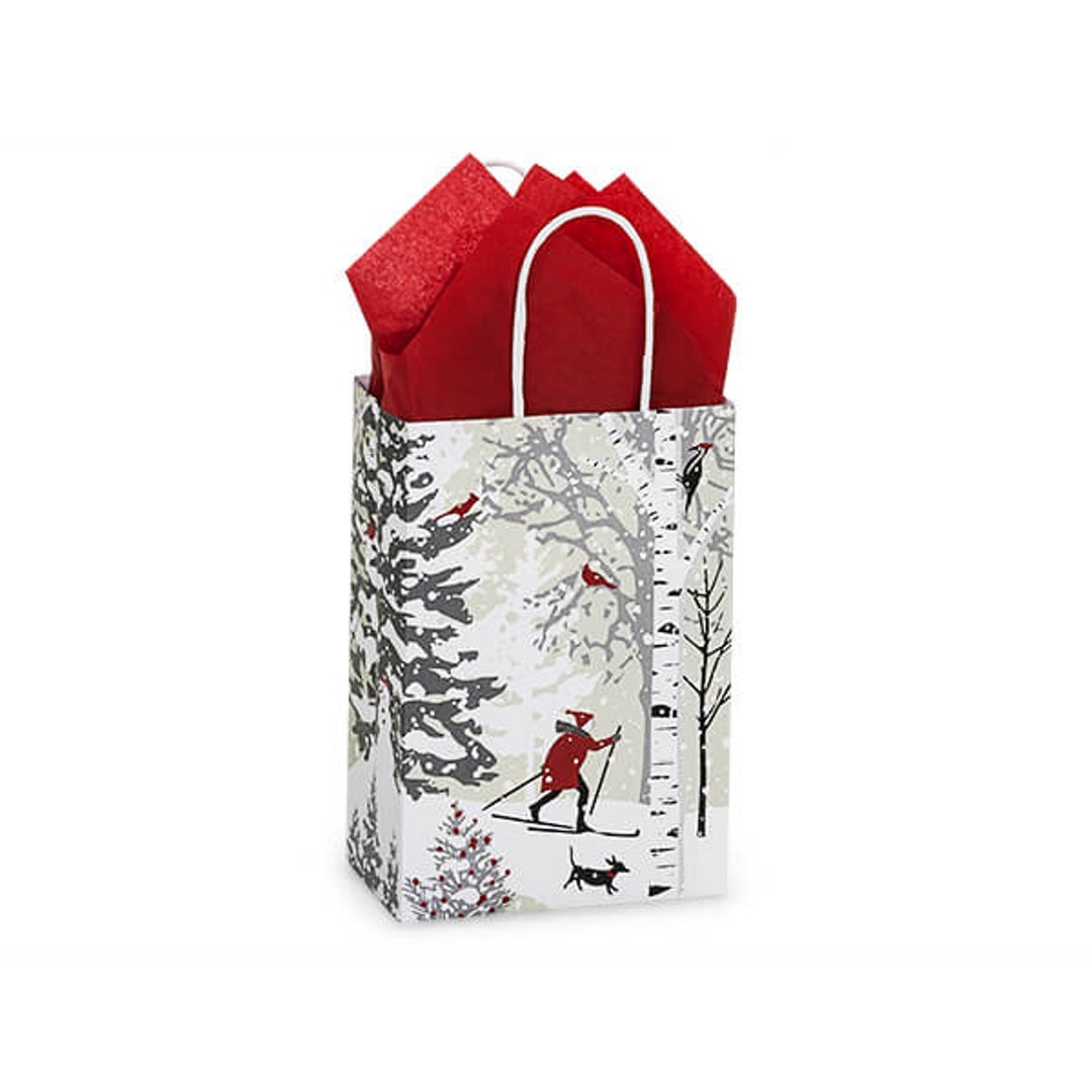 5.25x3.5x8.25 Winter Snow Day Paper Shopping - Etsy