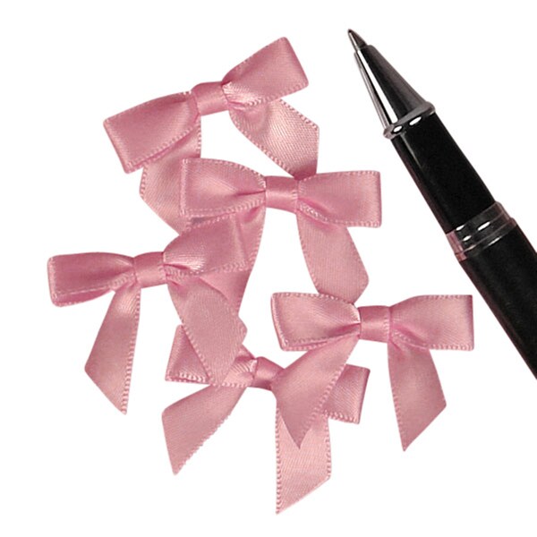 Pink Satin Hair Bow - Etsy
