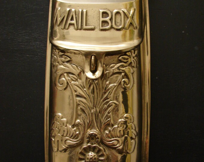 Vintage Americana Solid Brass Mailbox - Etsy
