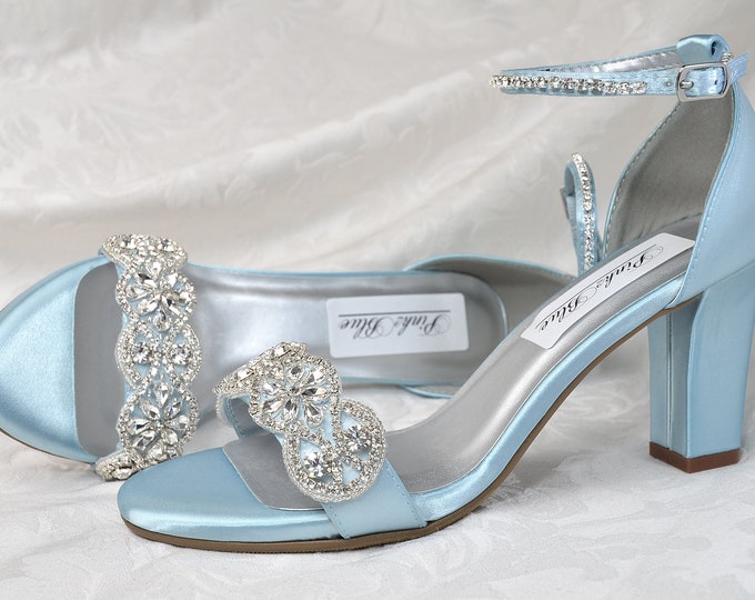 Wedding Shoes Bridal Bridesmaid Flower Girl Custom by Pink2Blue
