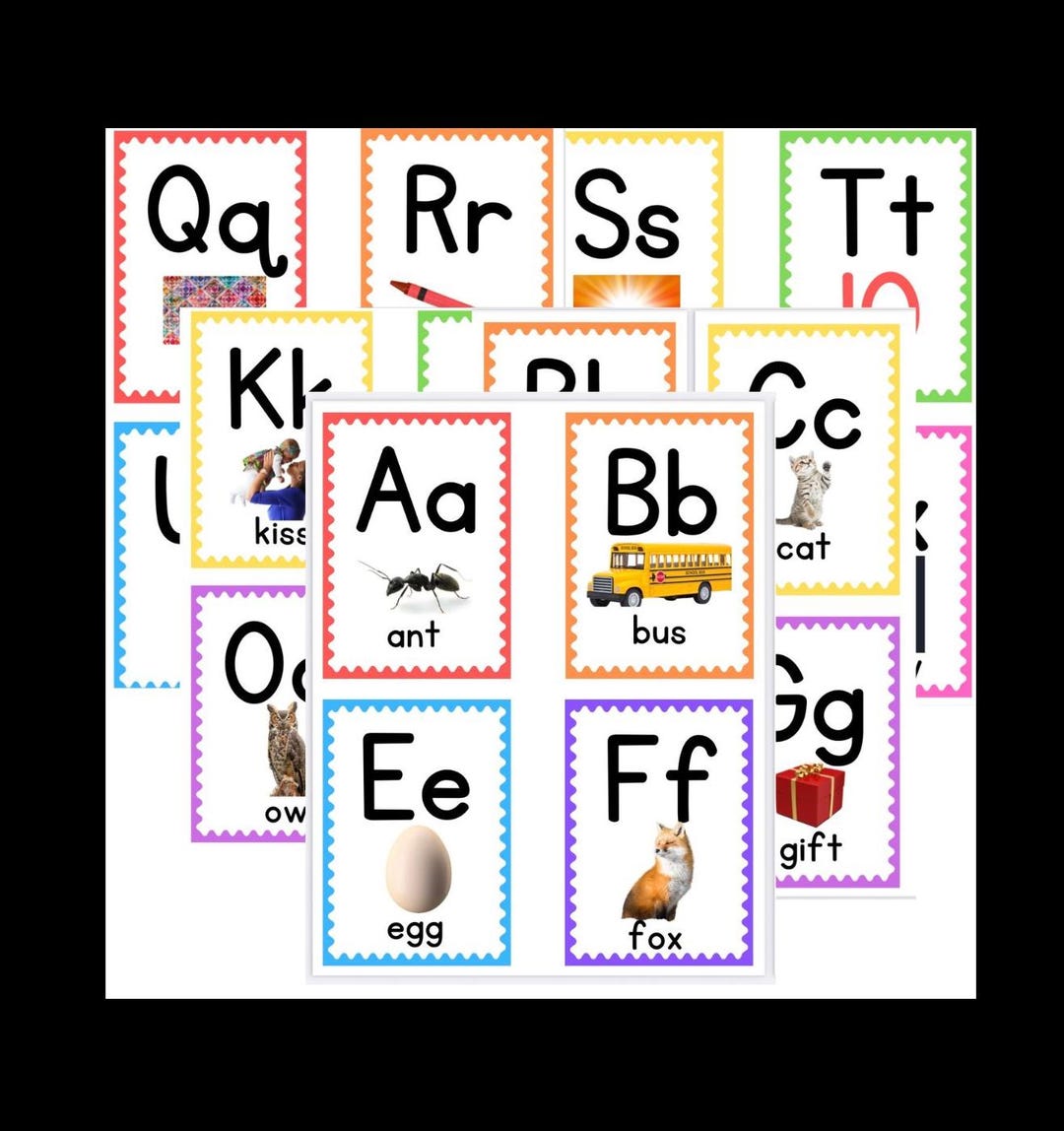 3-in-1 Phonics Reading Cards | Toddler & Preschool Alphabet Flash Cards ...