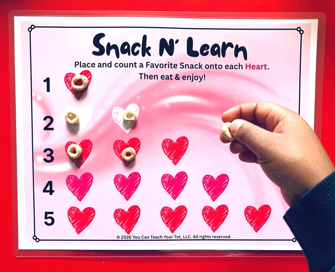 Hearts Counting 1–5 Mat | Preschool Number Recognition, Early Math ...