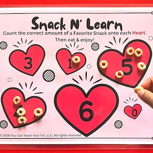 Heart Counting Mat 0–5 | Valentine’s Day Preschool Math Activity | Zero ...