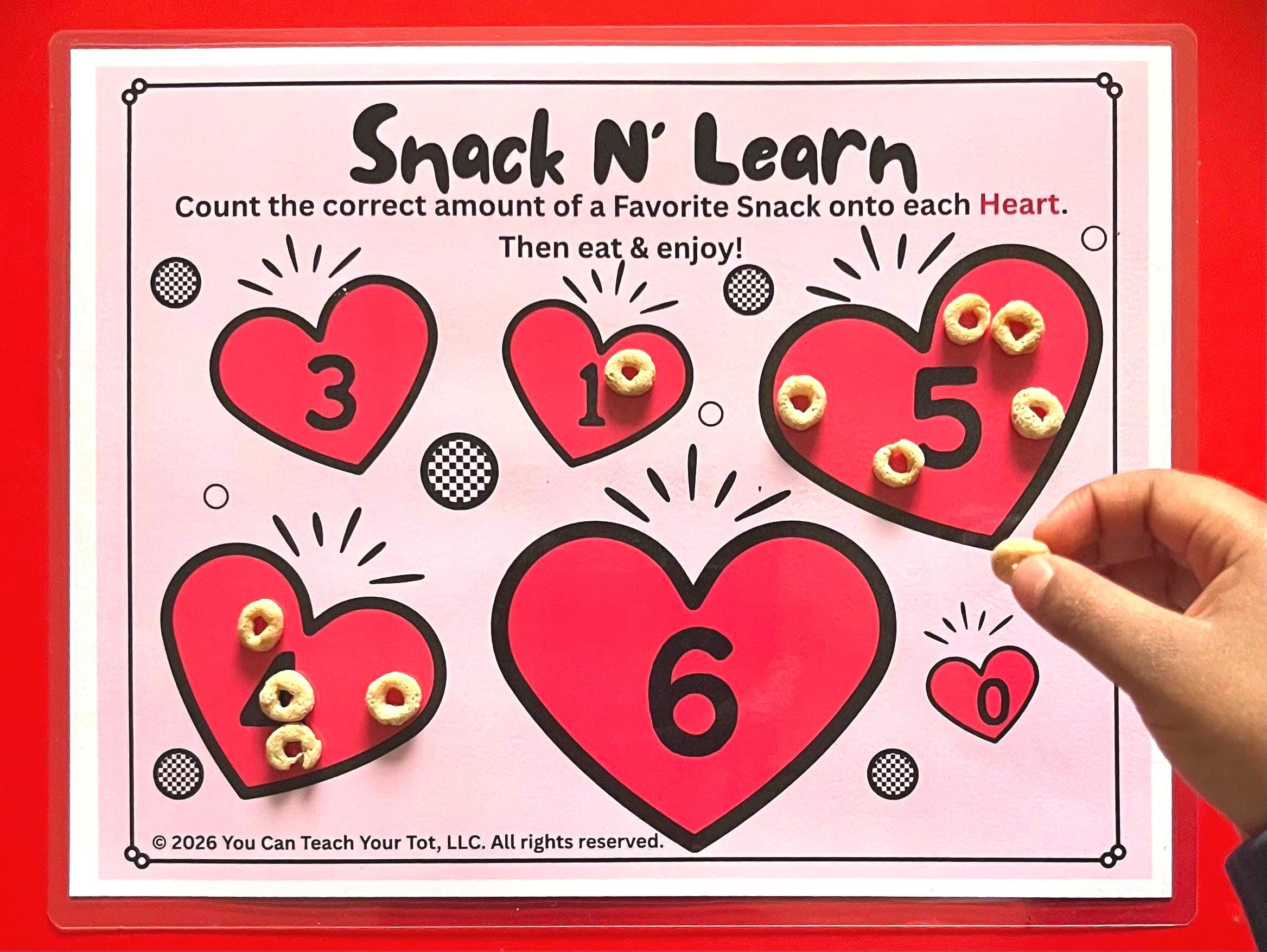 Heart Counting Mat 0–5 | Valentine’s Day Preschool Math Activity | Zero ...