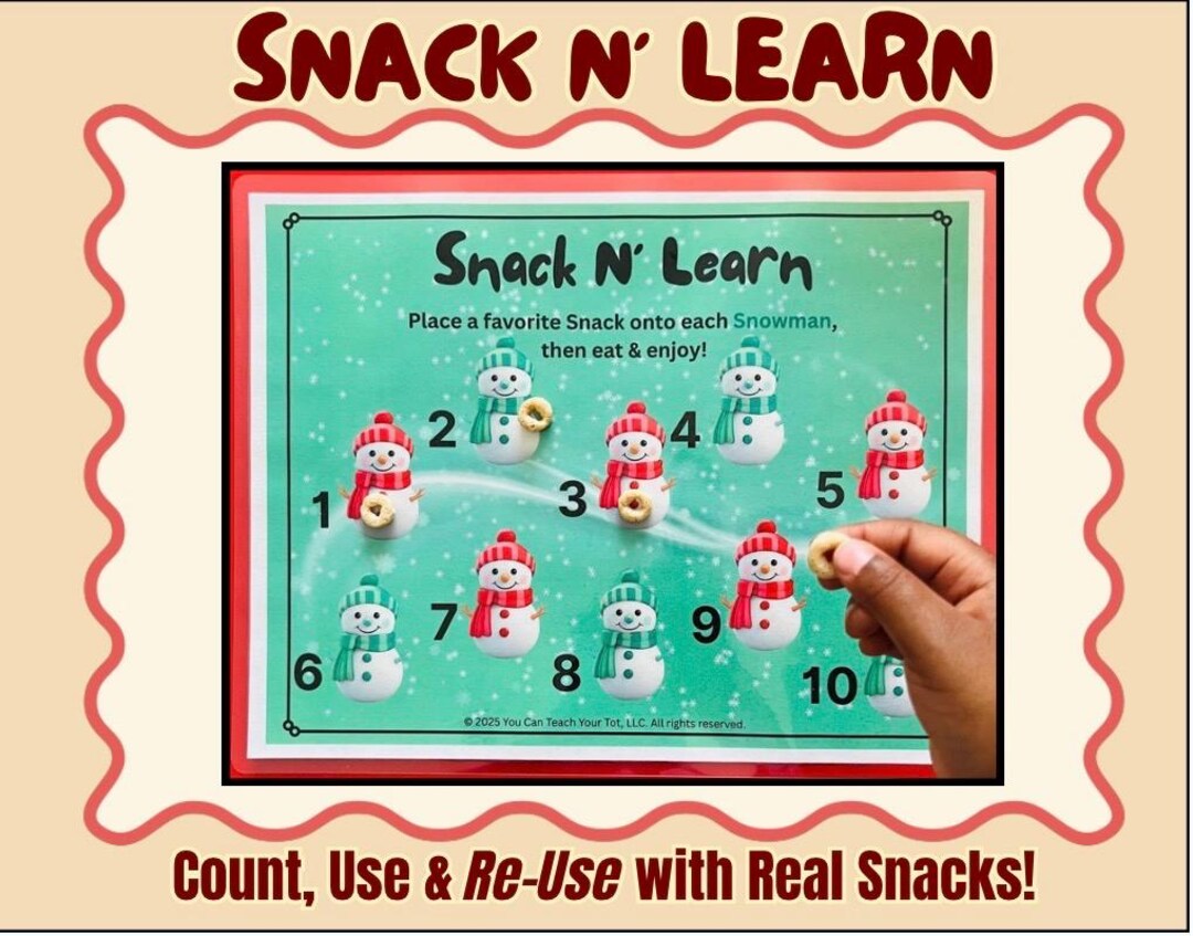 Snowman Counting Mat 1–10 | Laminated Winter Math Activity for ...