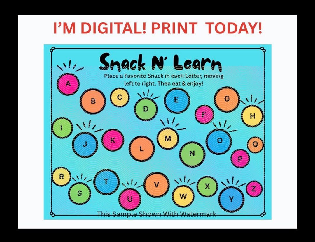 Printable Alphabet Learning Mat PDF – Prek / Toddler Literacy Activity ...