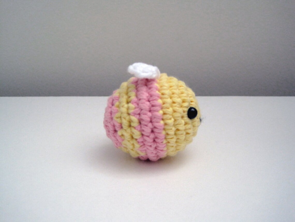 Little Pink Bee-amigurumi Bee - Etsy