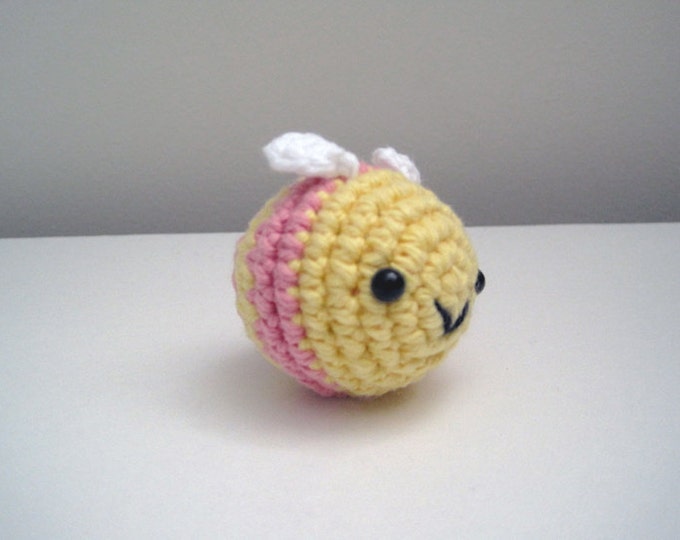 Little Pink Bee-amigurumi Bee | Etsy
