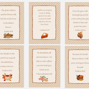Autumn Scripture Cards | Fall Bible Verse Prints | Christian ...