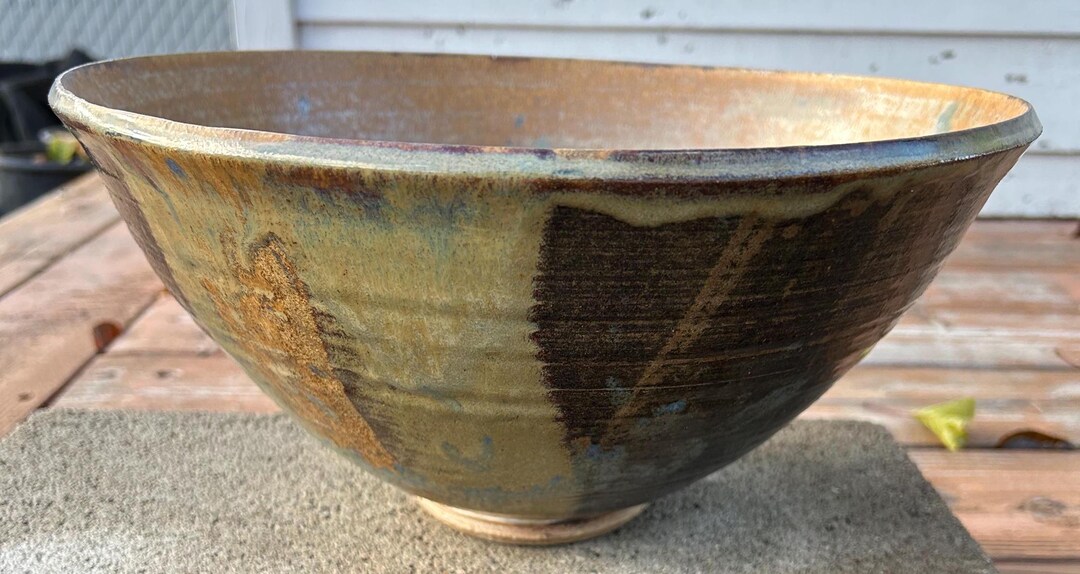 Large Stoneware Bread/mixing Bowl - Etsy