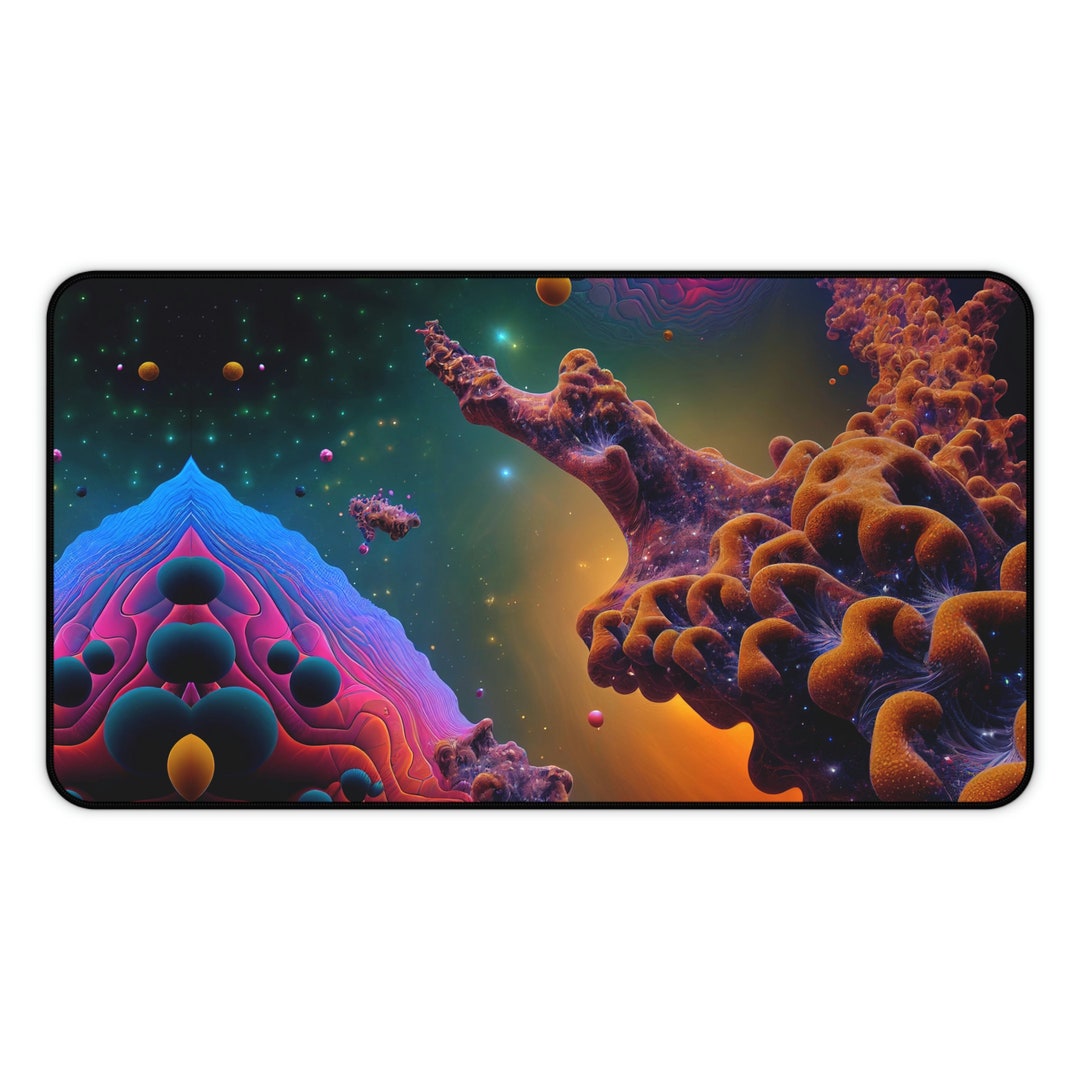 Astroscape Deskmat Deskmat Coding Gaming Trippy Galaxy - Etsy New Zealand