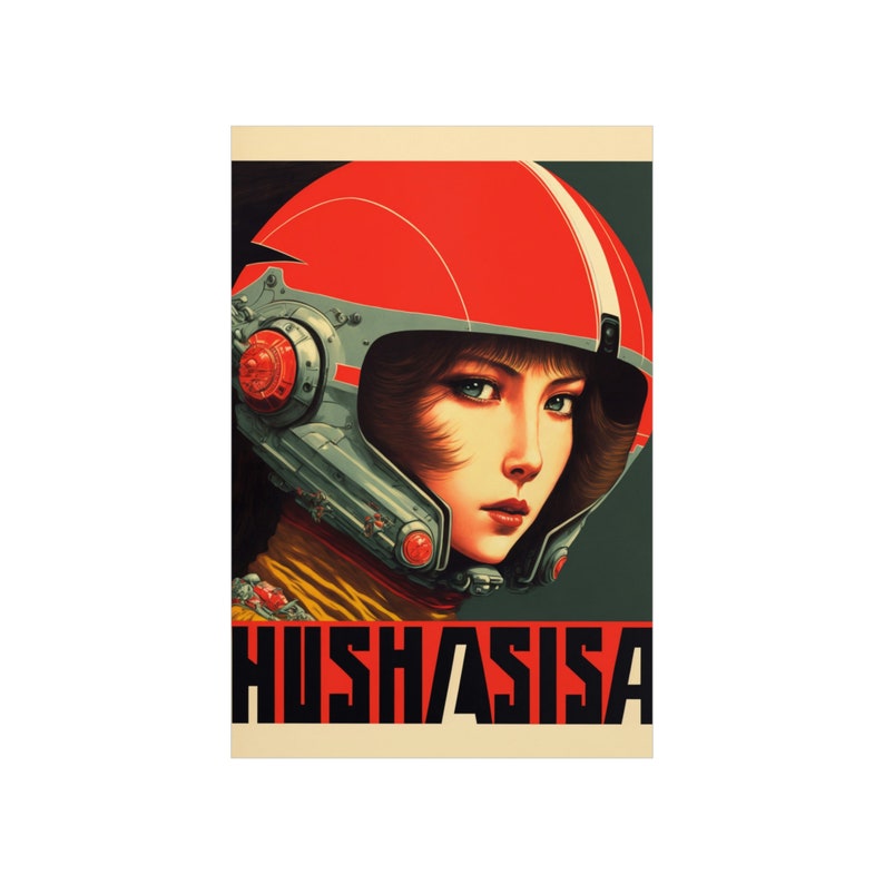 Retro-futuristic Sci-fi Poster Scifi Science Fiction Japan Nippon - Etsy