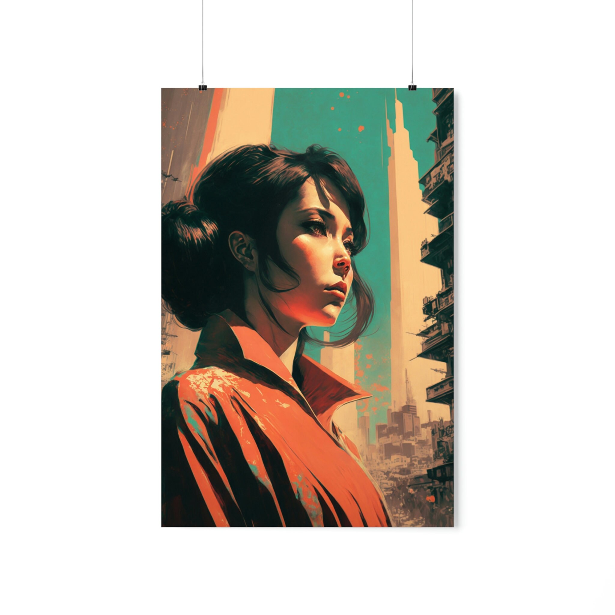 Retro-futuristic Sci-fi Poster Scifi Science Fiction Japan Nippon - Etsy