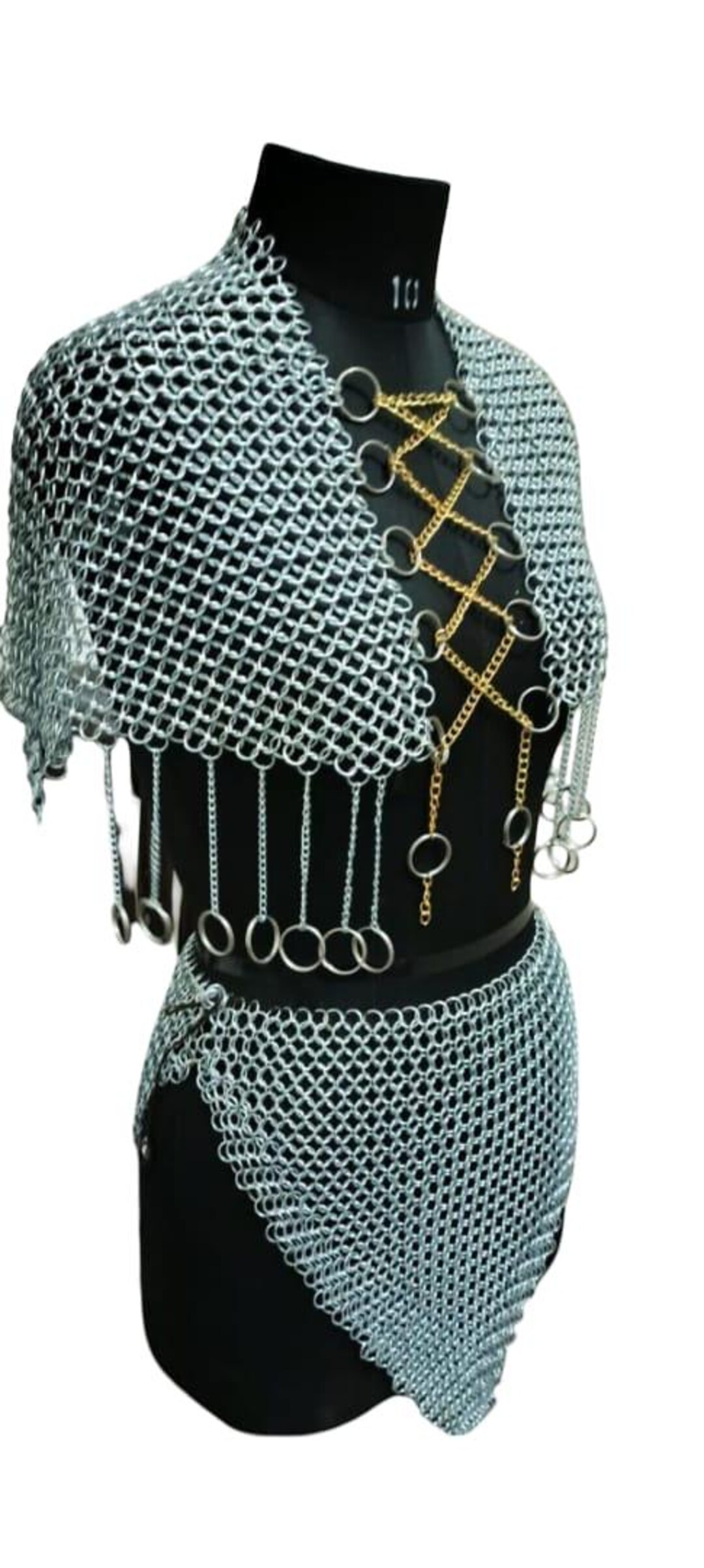 Chainmail Belly Western Custume Skirt Dress - Etsy