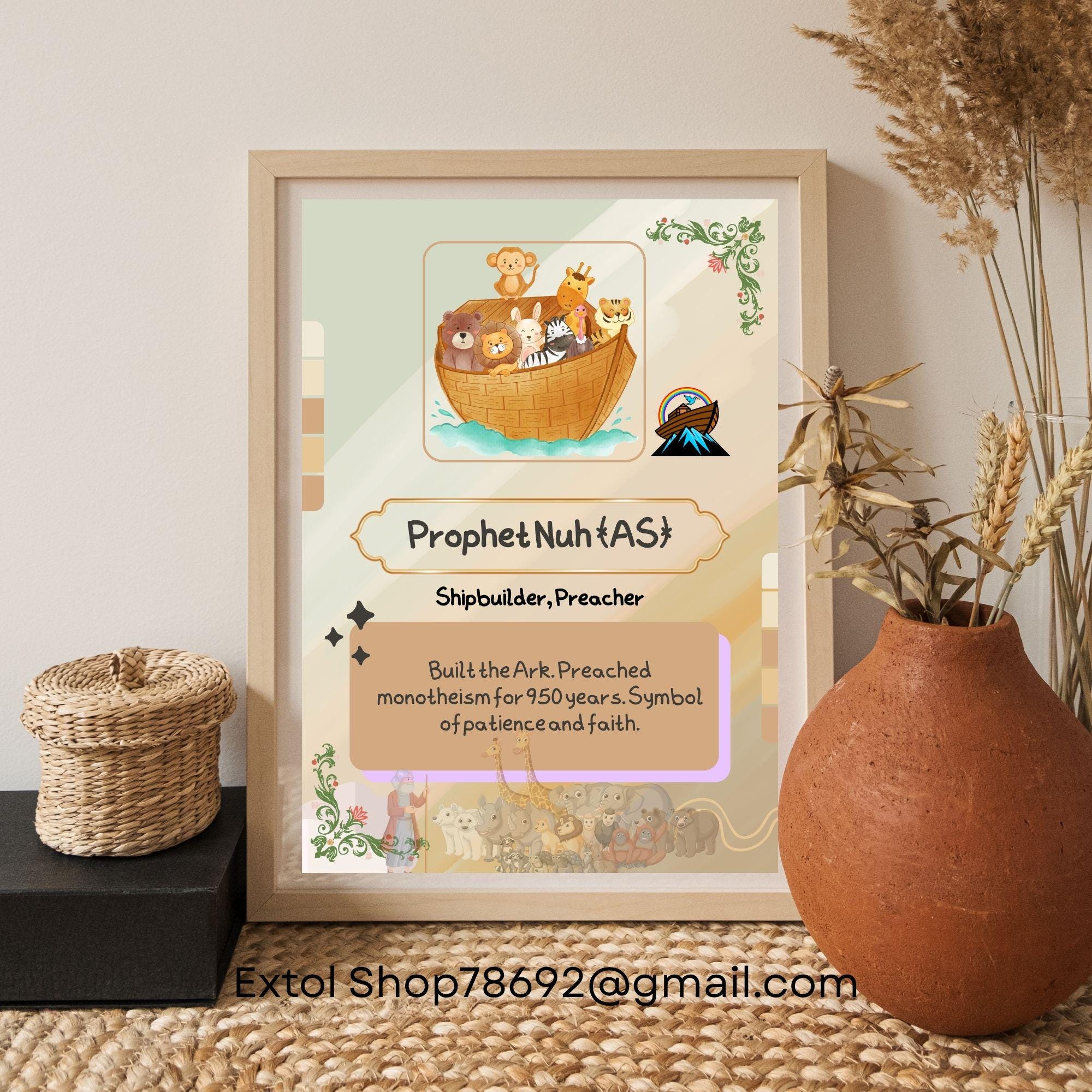 10 Prophets in Islam Flashcards L PNG JPG PDF L Educational Islamic ...