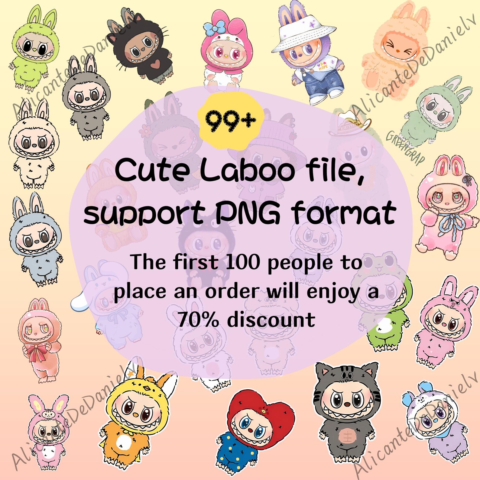 99+ Labubu PNG, Vector Digital Files for Cricut, Laser Cut La Bubu PNG ...