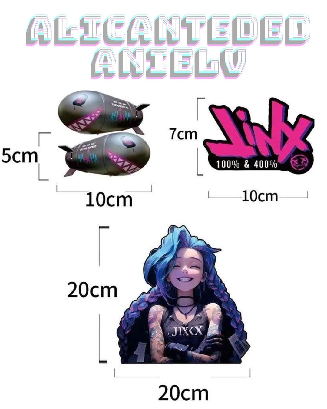 Jinx Stickers / Car Stickers / Motorcycle Stickers / PC Case Stickers ...