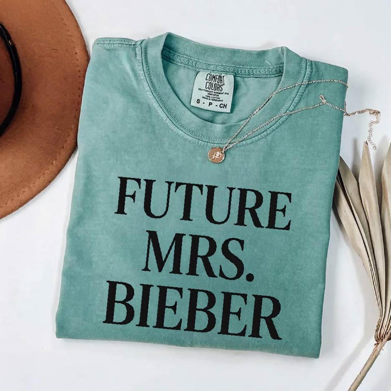 Funny Future Mrs. Bieber T-shirt | Unisex Comfort Colors Tee for All ...
