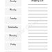 Simple Black and White Meal Planner Digital Download - Etsy