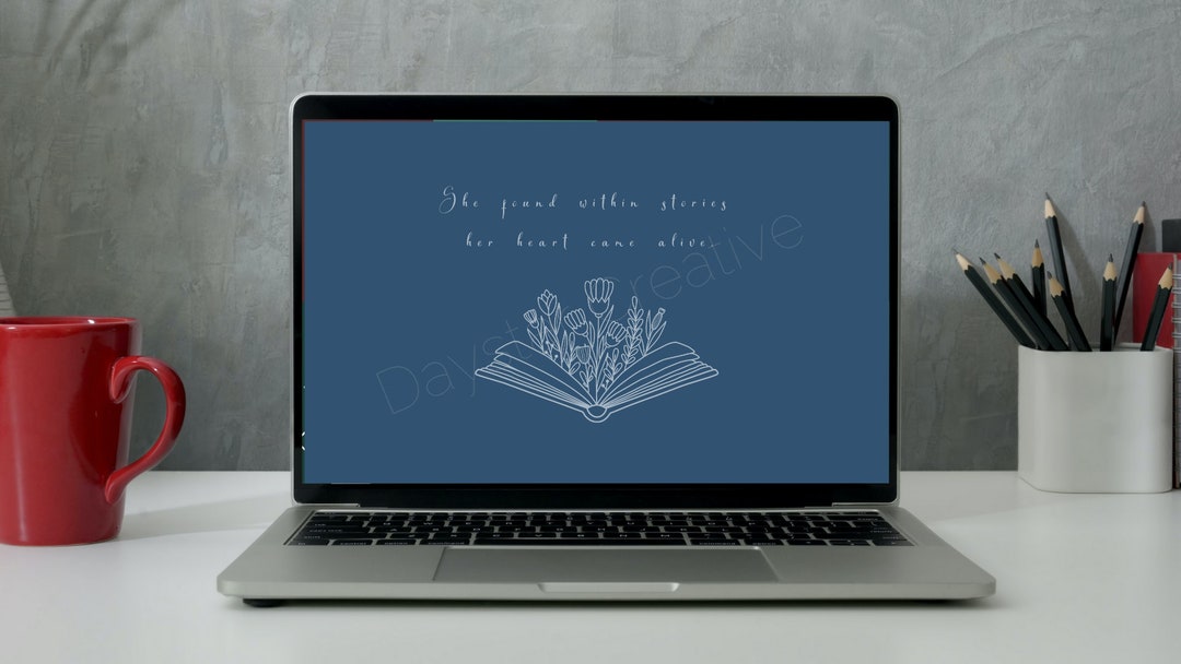 Book Inspired Computer Wallpaper | 1 Design - Etsy