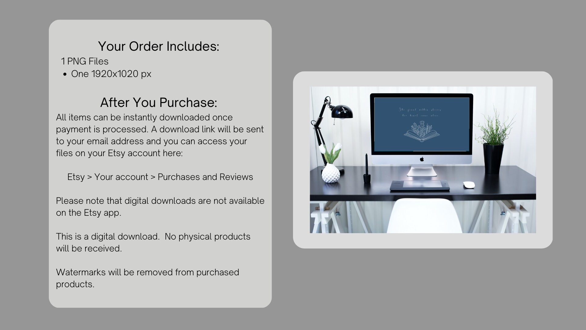 Book Inspired Computer Wallpaper | 1 Design - Etsy