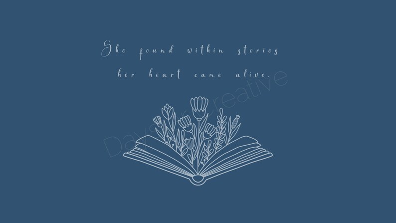 Book Inspired Computer Wallpaper | 1 Design - Etsy