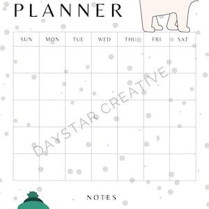 Seasons Monthly Planner | Winter, Summer, Spring, Autumn | Digital ...