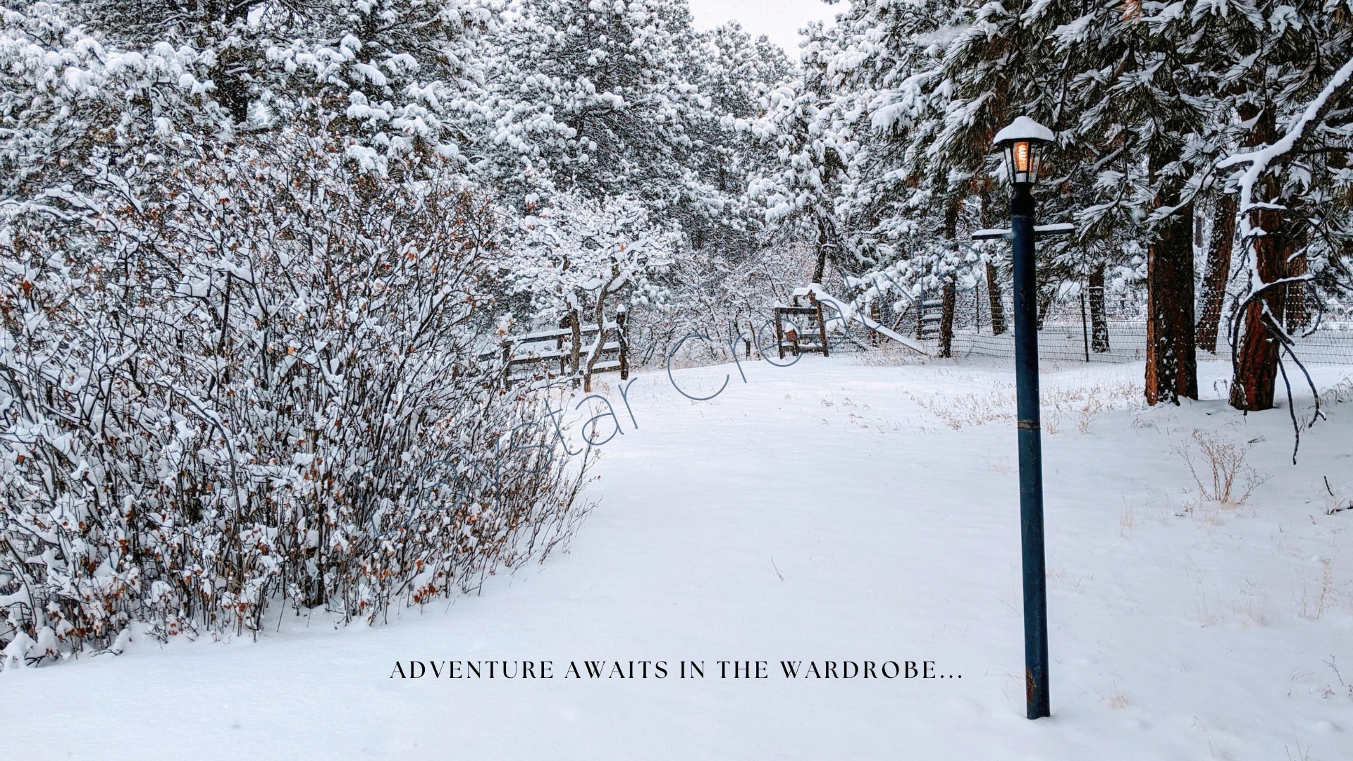 Narnia Lamp Post Wallpaper