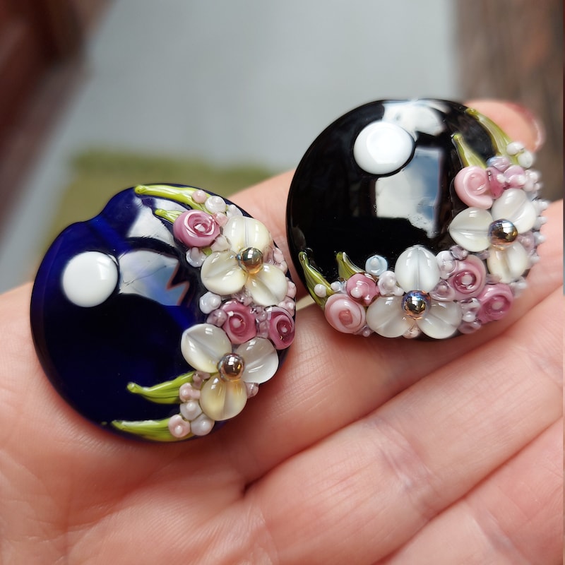 Blue Lampwork Beads Uk - Etsy