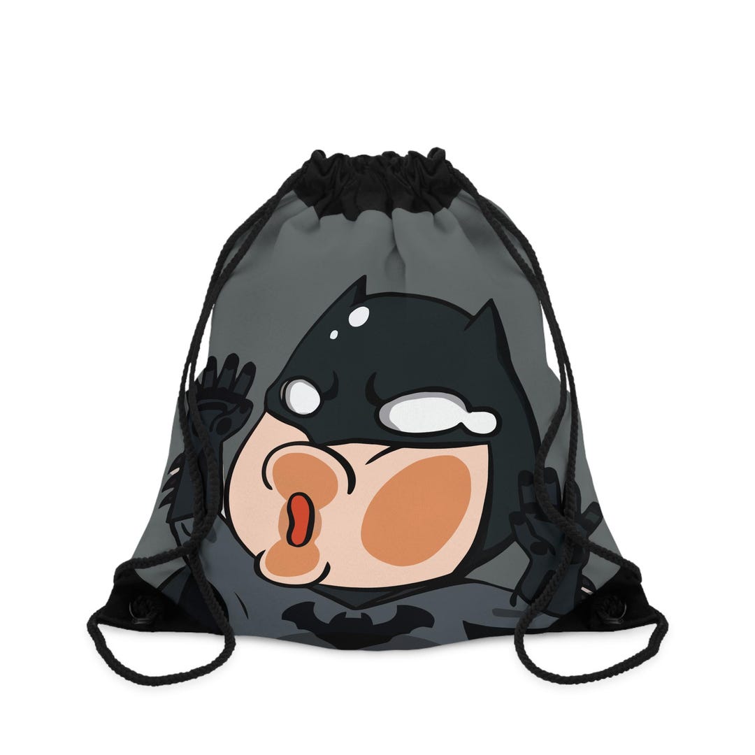 Batman Drawstring Bag - Superhero Cartoon Funny Cinch Sack, Gym Bag ...