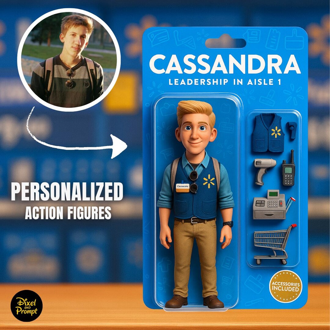 Custom Action Figure Portrait: Personalized Digital Art (digital ...