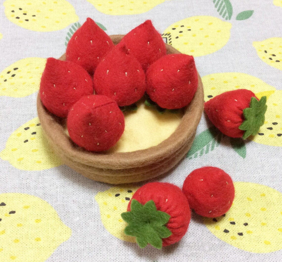 PDF Pattern for Felt - Make Your Own Fruits Pie - Felt Fruits Pie ...