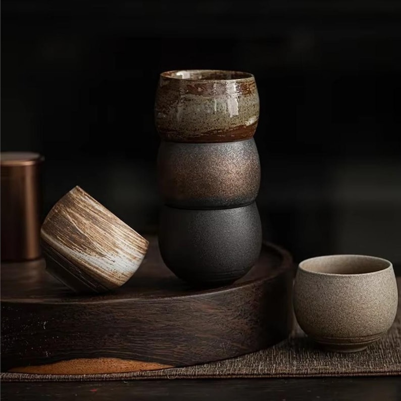 Japanese Style Ceramic Antique Tea Cups - Etsy