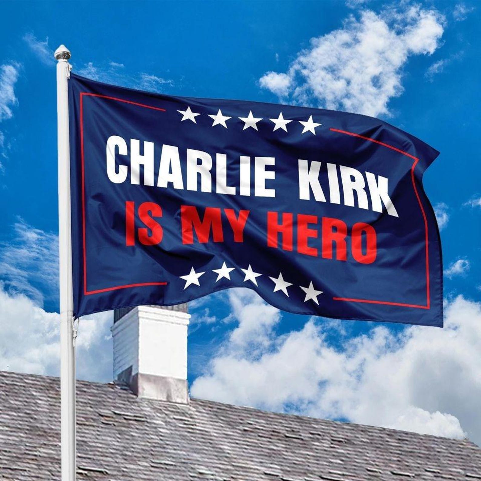 Charlie Kirk House Flag: Double-sided Patriot Decor - Etsy
