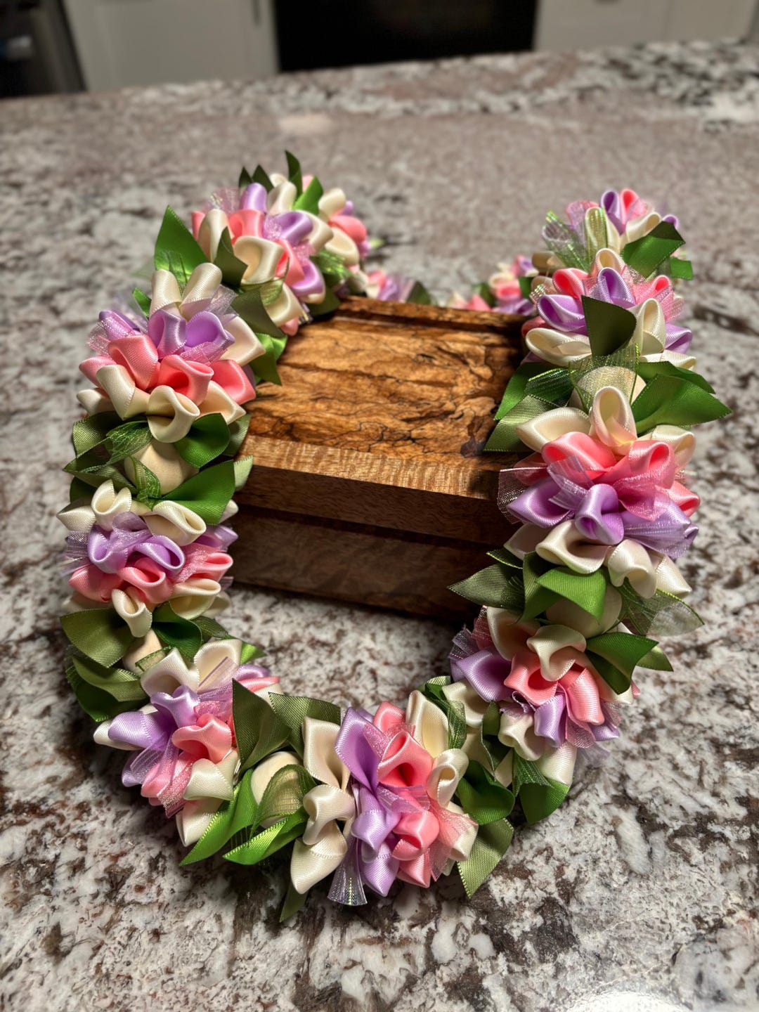 Ribbon Pua Lei in Garden Bloom - Etsy