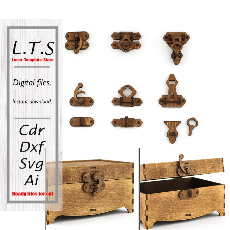Laser Cut Box Latches - Etsy