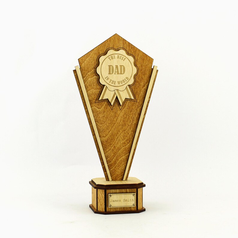 Father's Day Award Trophy Laser Cut File (SVG, DXF, AI) - Etsy