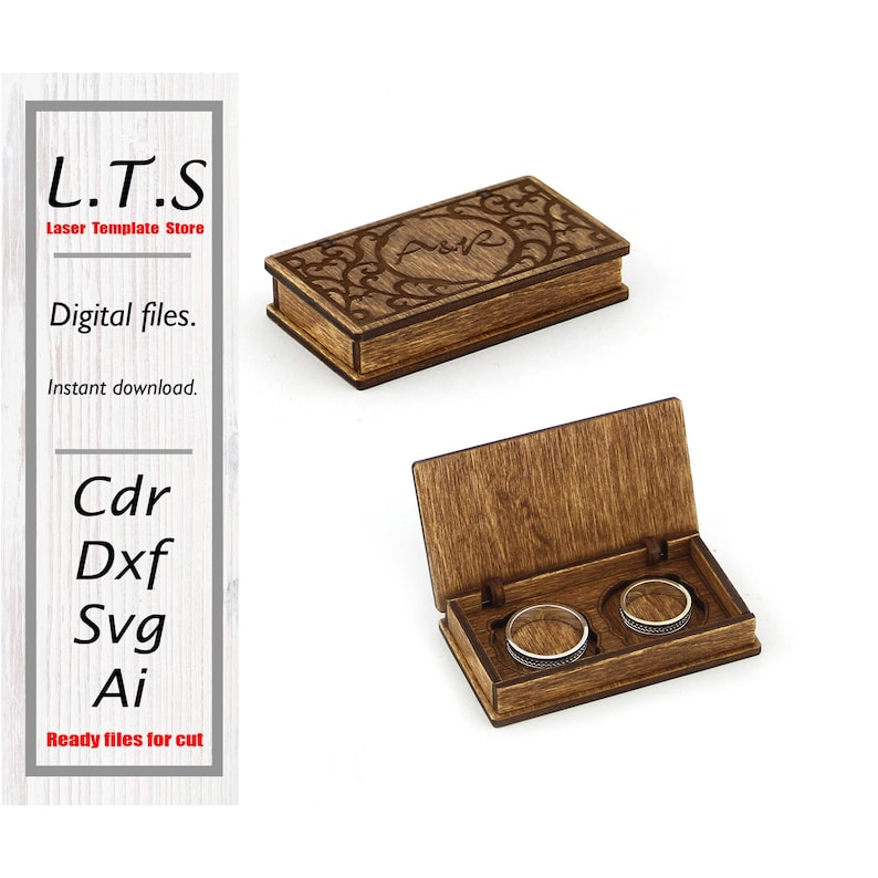 Laser Cut Wooden Ring Box File for CNC (digital Download) BX38 - Etsy ...