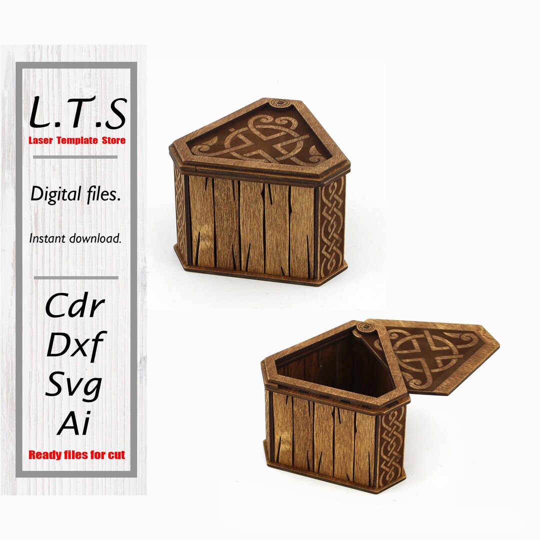 Wooden Box File. Laser Cut File. Cdr, Dxf, Ai, Svg Files. Instant ...